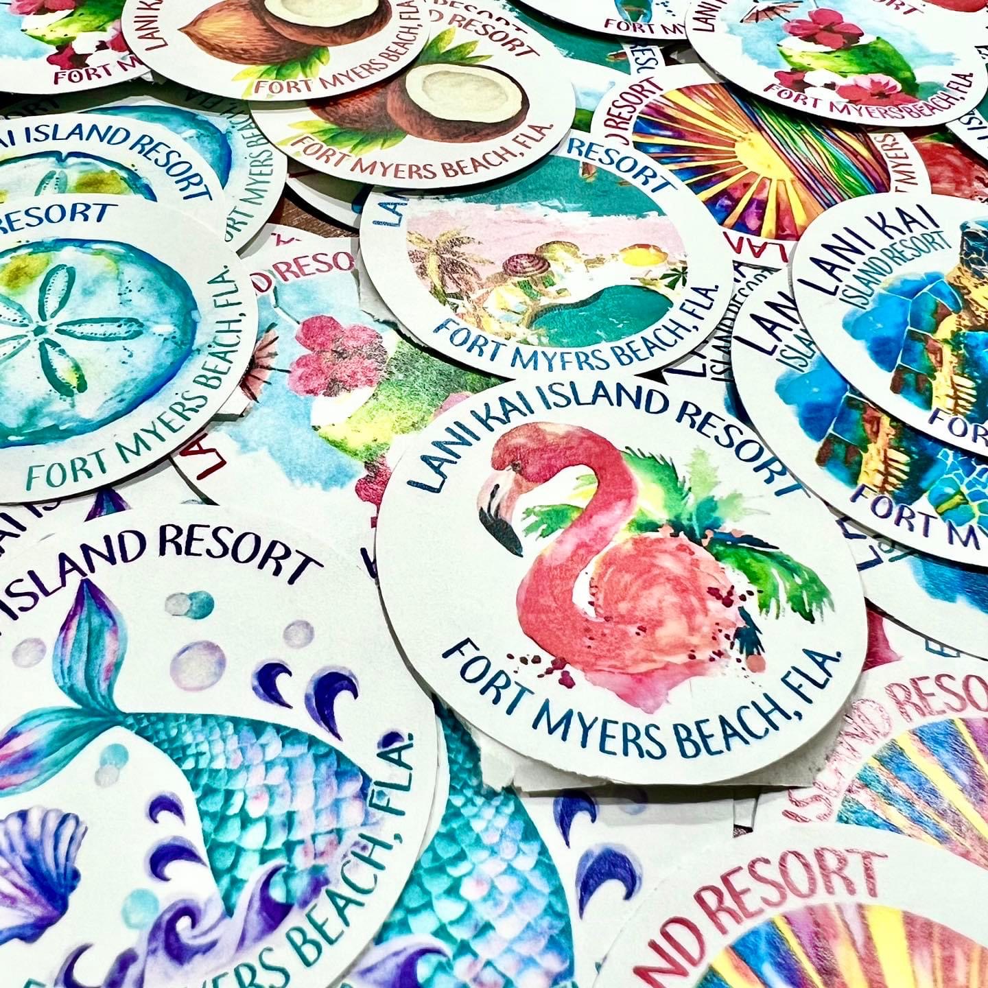Limited Edition Lani Kai Sticker Set (2-inch) 10-Pack - Lani Kai Island ...