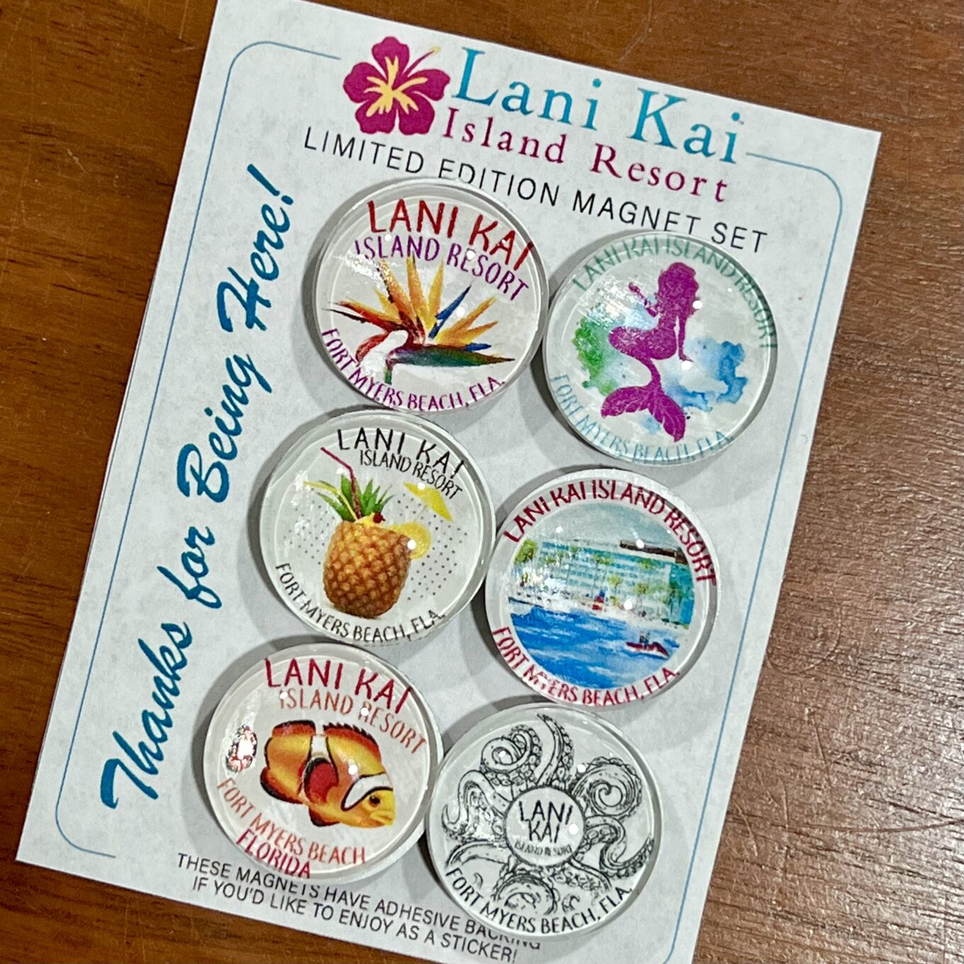 Limited Edition Lani Kai Glass Magnets (1-inch) - Lani Kai Island Resort